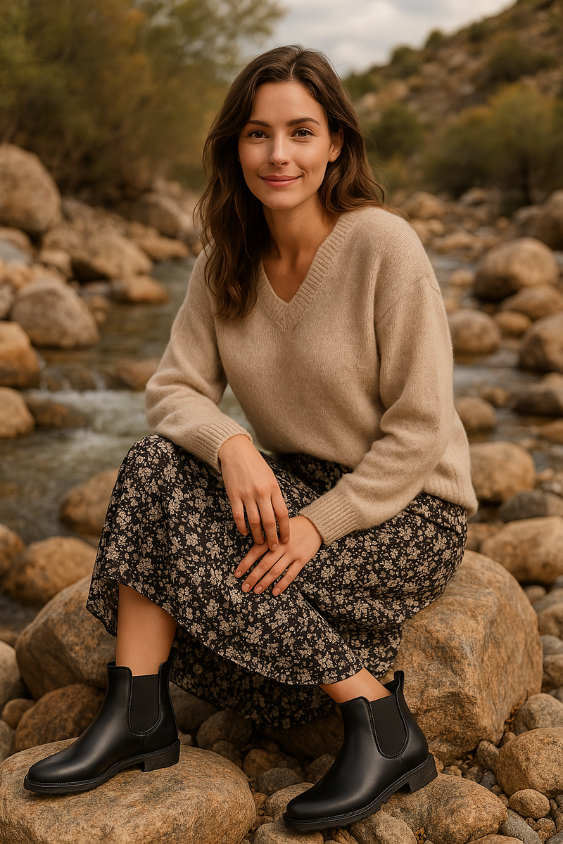 Bottes de Pluie Chelsea Imperméables pour Femme – Confort et Style